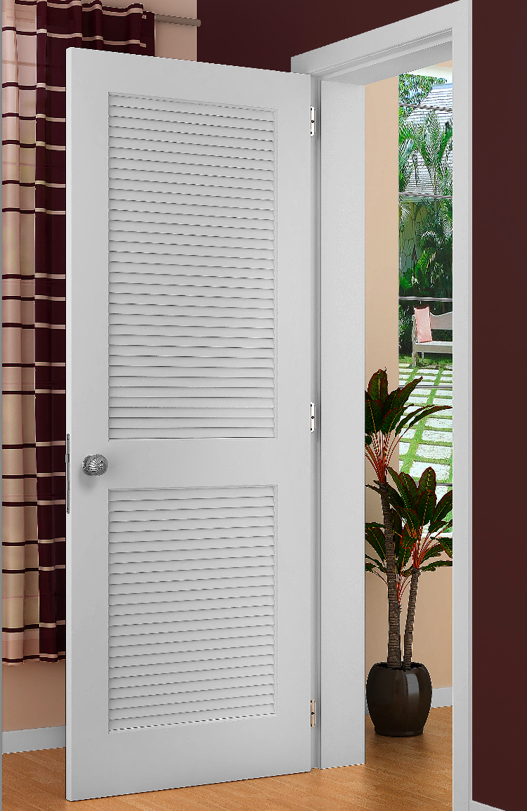 Primed Doors: Fixed Louver