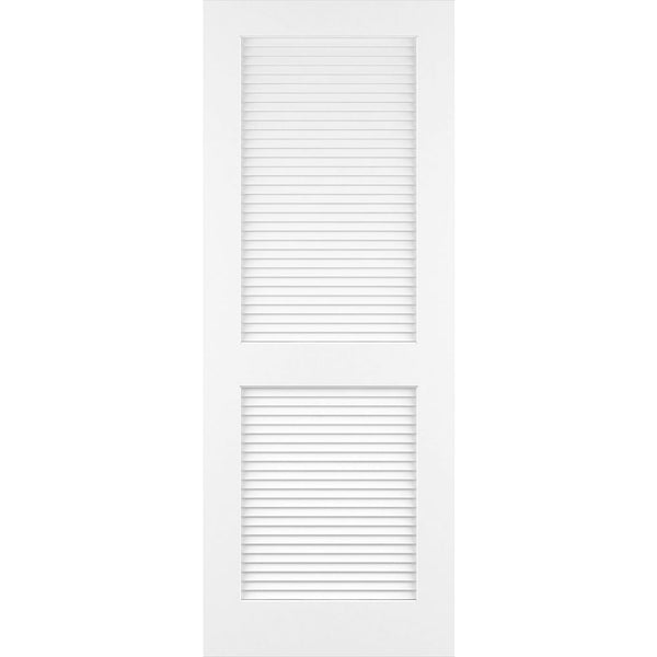 Classic Louver/Louver Pine Wood Interior Door Slab - Primed