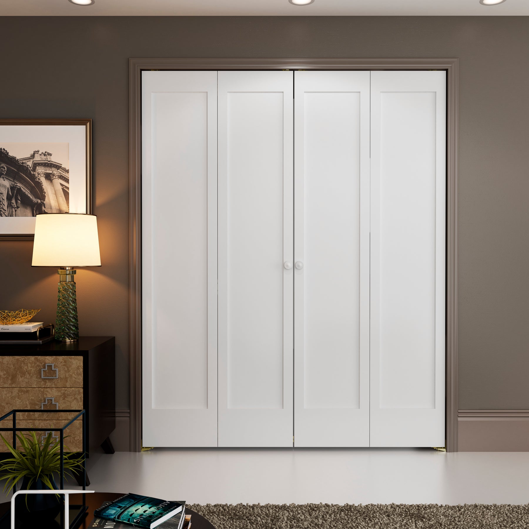 Primed Doors: Shaker Style Flat Panel