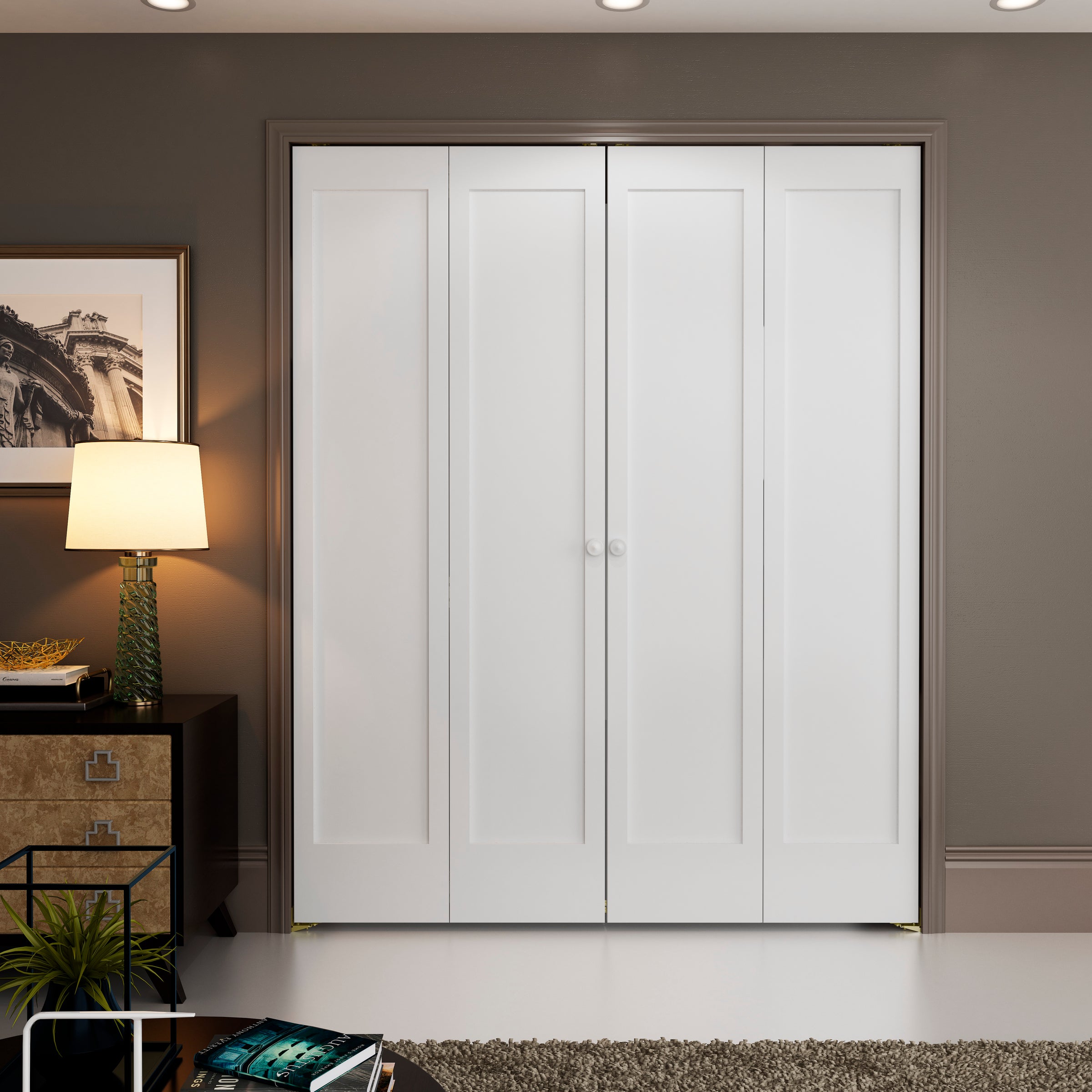 Primed Doors: Shaker Style Flat Panel